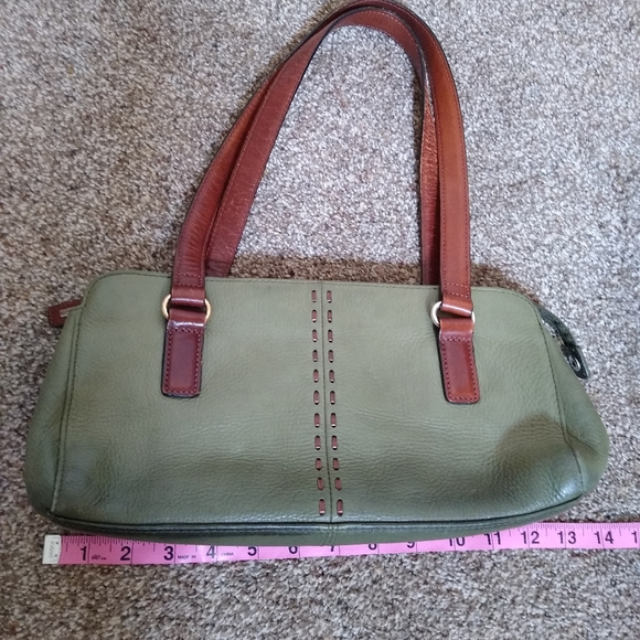 Fossil | Bags | Fossil Green Leather Handbag Purse | Poshmark